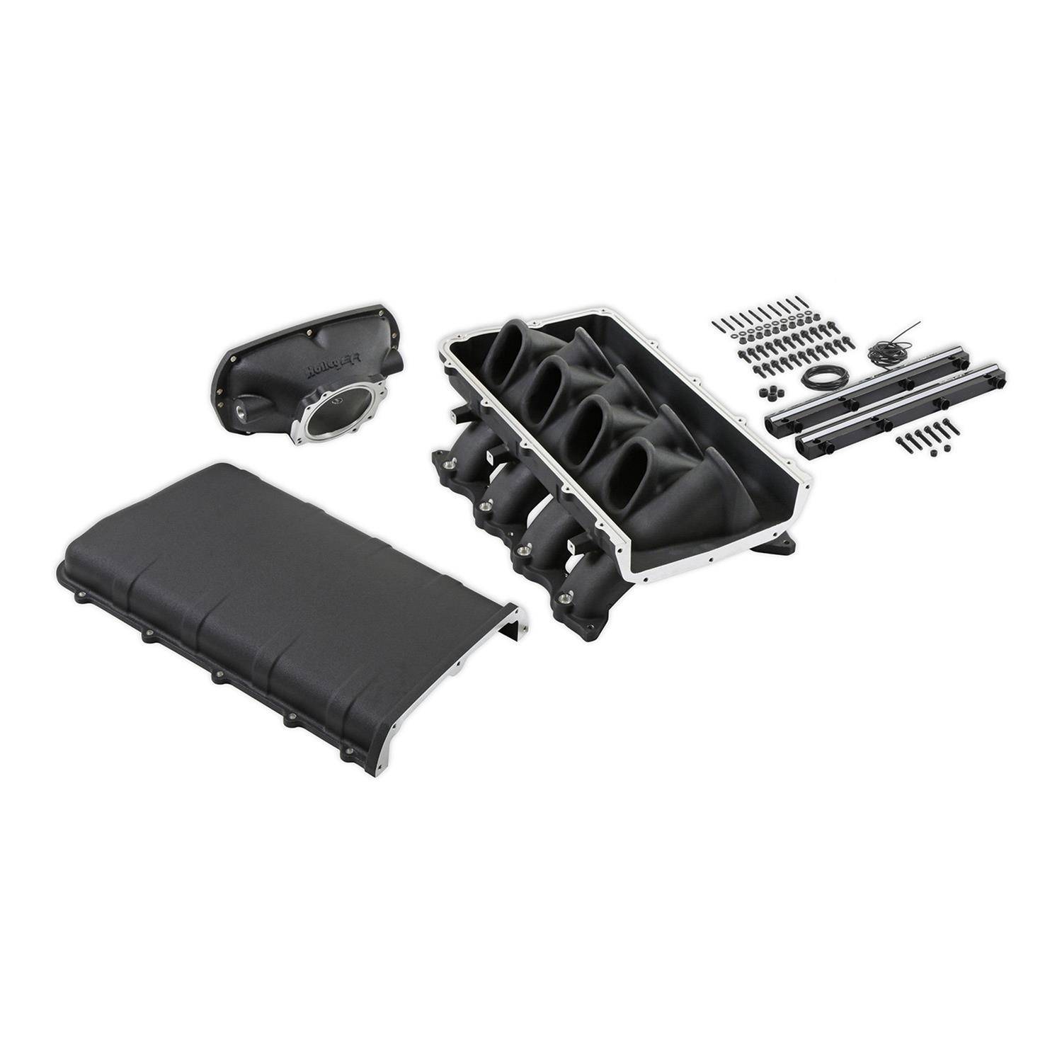 Holley 300-912BK Holley EFI Coyote Ultra Lo-Ram Intake Manifolds ...