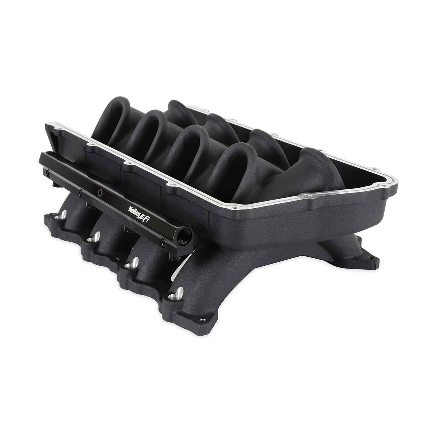 Holley 300-921BK Holley EFI Coyote Ultra Lo-Ram Intake Manifolds ...