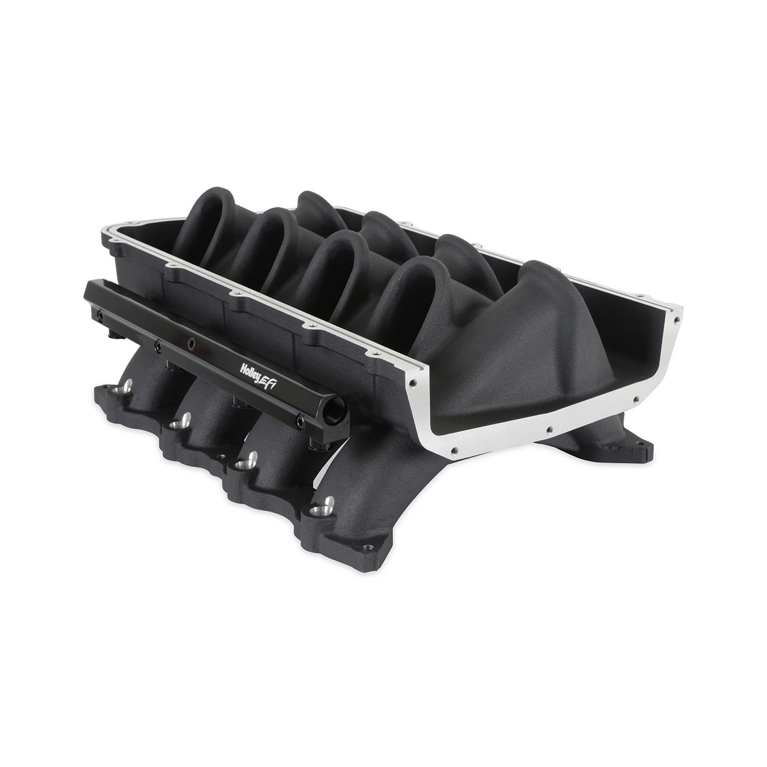 Holley 300-921BK Holley EFI Coyote Ultra Lo-Ram Intake Manifolds ...