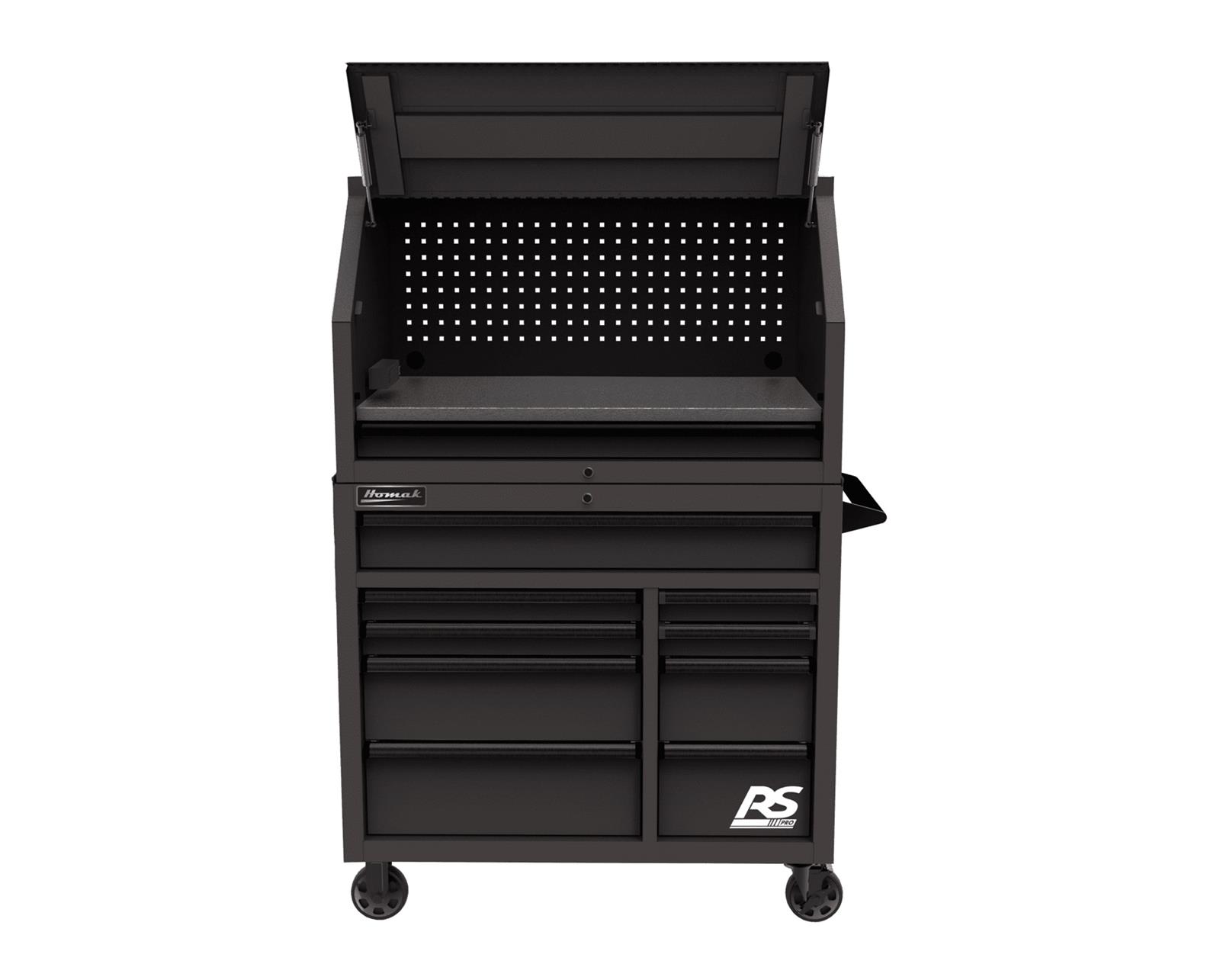 Homak Toolboxes BK02041010 Homak 41 in. RS Pro Series Hutch Cabinets ...