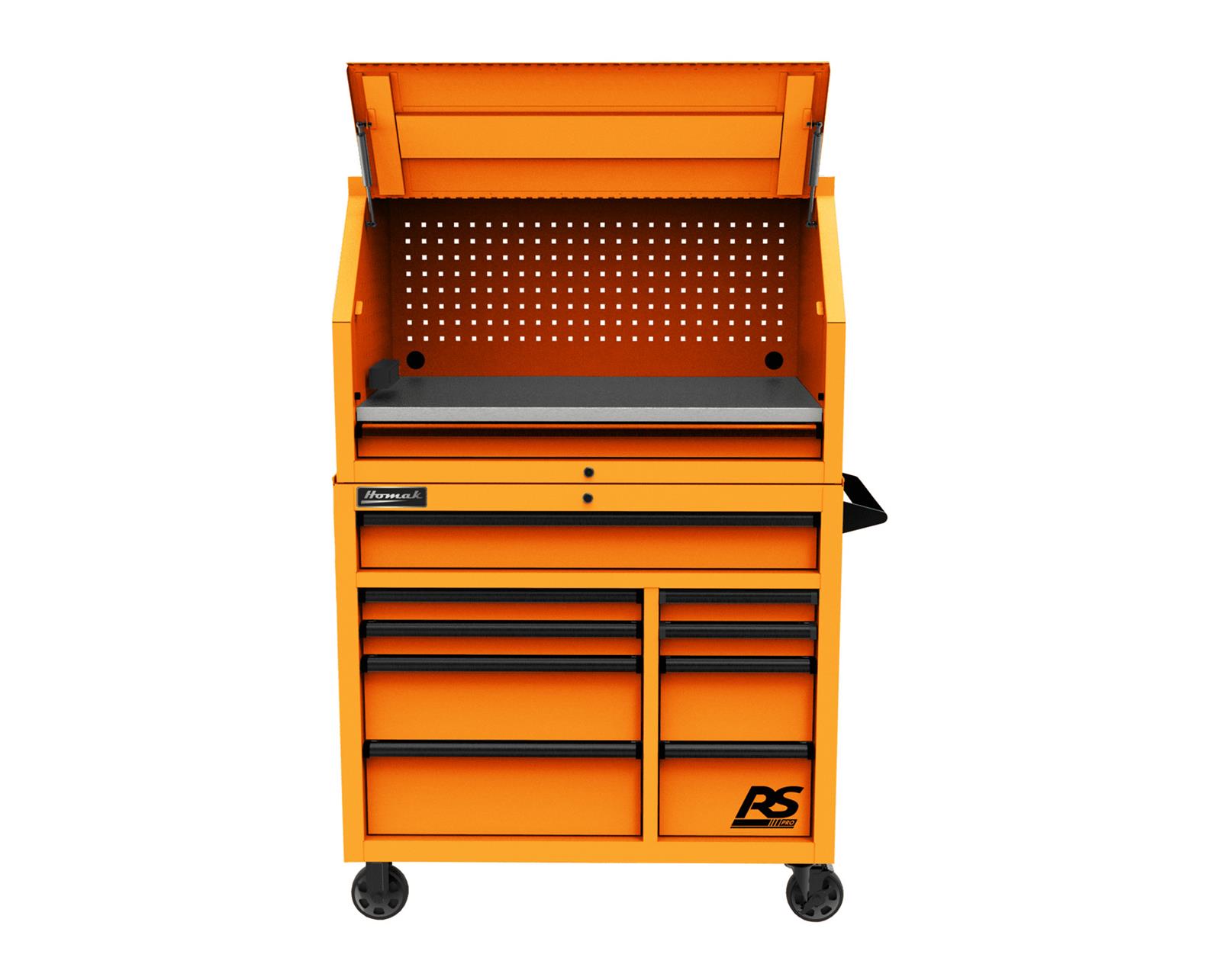 Homak Toolboxes OG02041010 Homak 41 in. RS Pro Series Hutch Cabinets ...