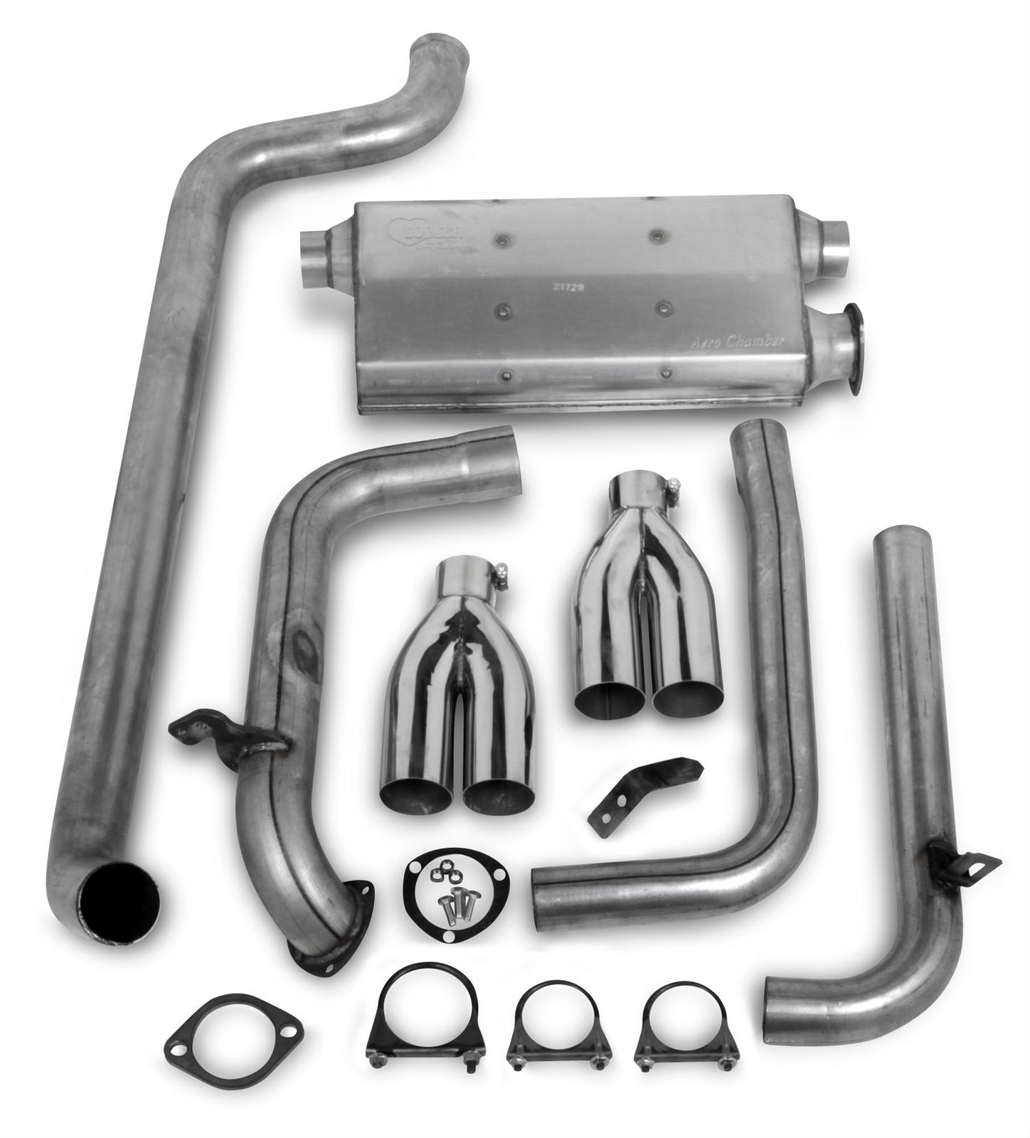 Hooker Headers 16827HKR Hooker Super Competition Cat-Back Exhaust ...