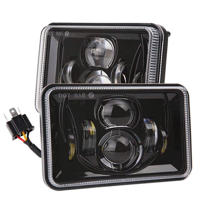 Haizer Lighting HZR-4686-B Haizer Projector LED Headlights | Summit Racing