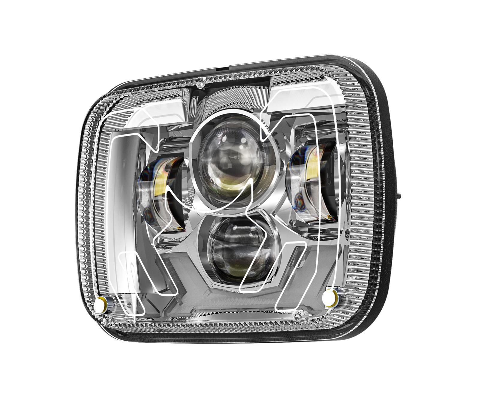 Haizer Lighting HZR-5798H-C Haizer Projector LED Headlights | Summit Racing