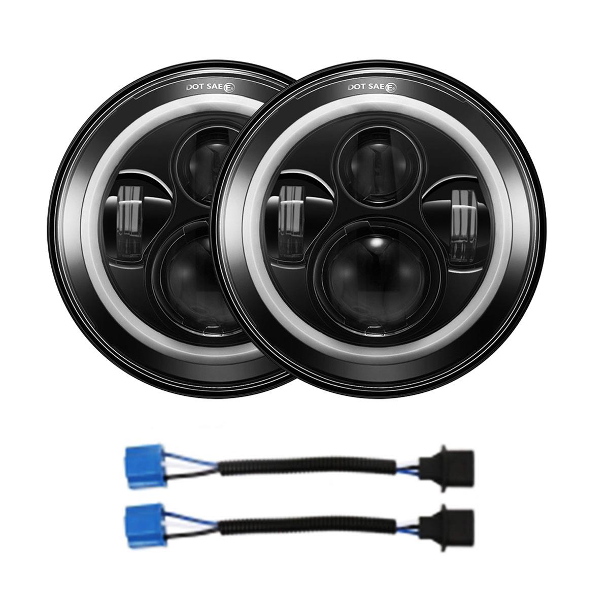 Haizer Lighting HZR-881B Haizer Projector LED Headlights | Summit Racing