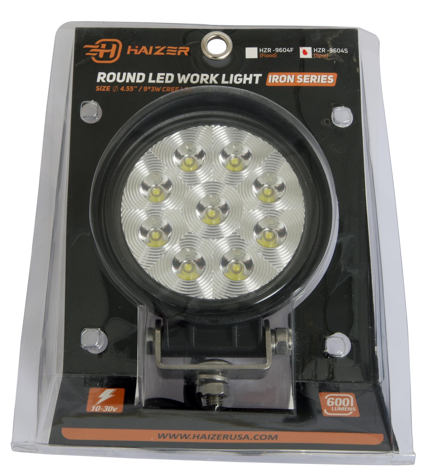 Haizer Lighting HZR-9604S Haizer Iron Series Work Lights | Summit Racing