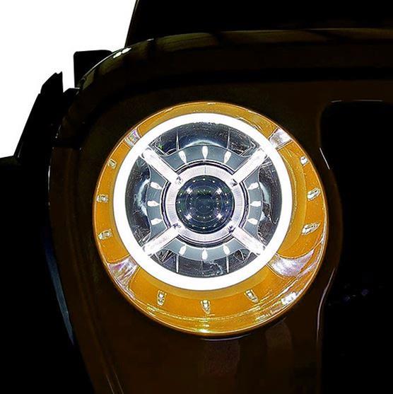 Haizer Lighting HZR-JL-9RXS Haizer Projector LED Headlights | Summit Racing