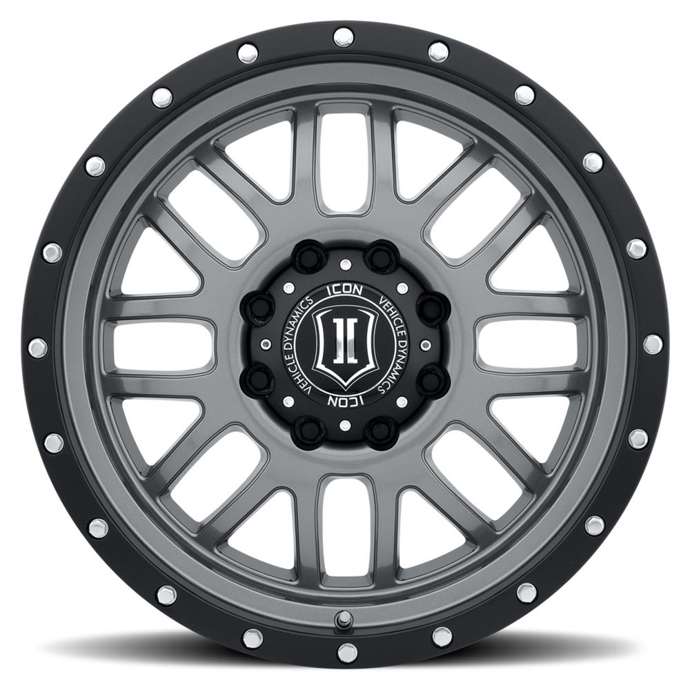ICON Alloys 1220908057GM Icon Alloys Alpha Gunmetal Wheels | Summit Racing
