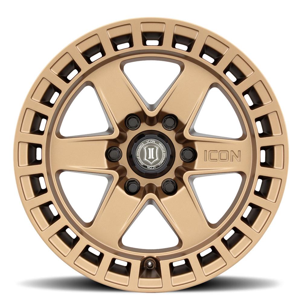 Icon Alloys Raider Satin Brass Wheels | Summit Racing