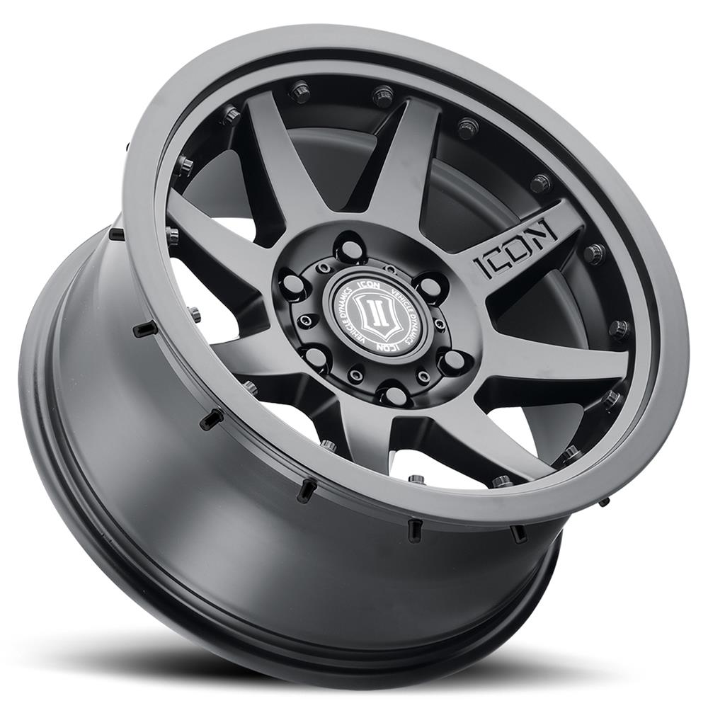 ICON Alloys 21817857345SB Icon Alloys Rebound Pro Satin Black Wheels ...