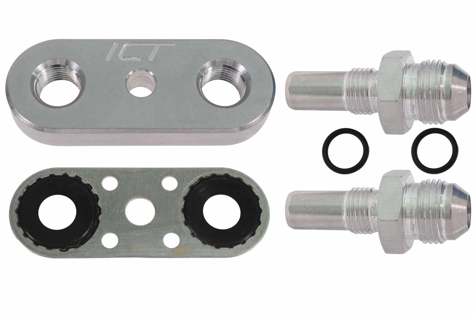 ICT Billet 551121-8AN ICT Billet Transmission Line Adapters | Summit Racing