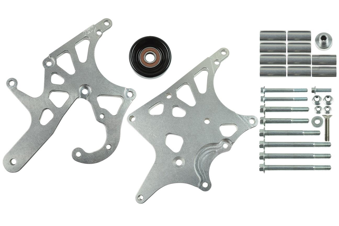 ICT Billet 551521X-3 ICT Billet Alternator/Power Steering Bracket Kits ...