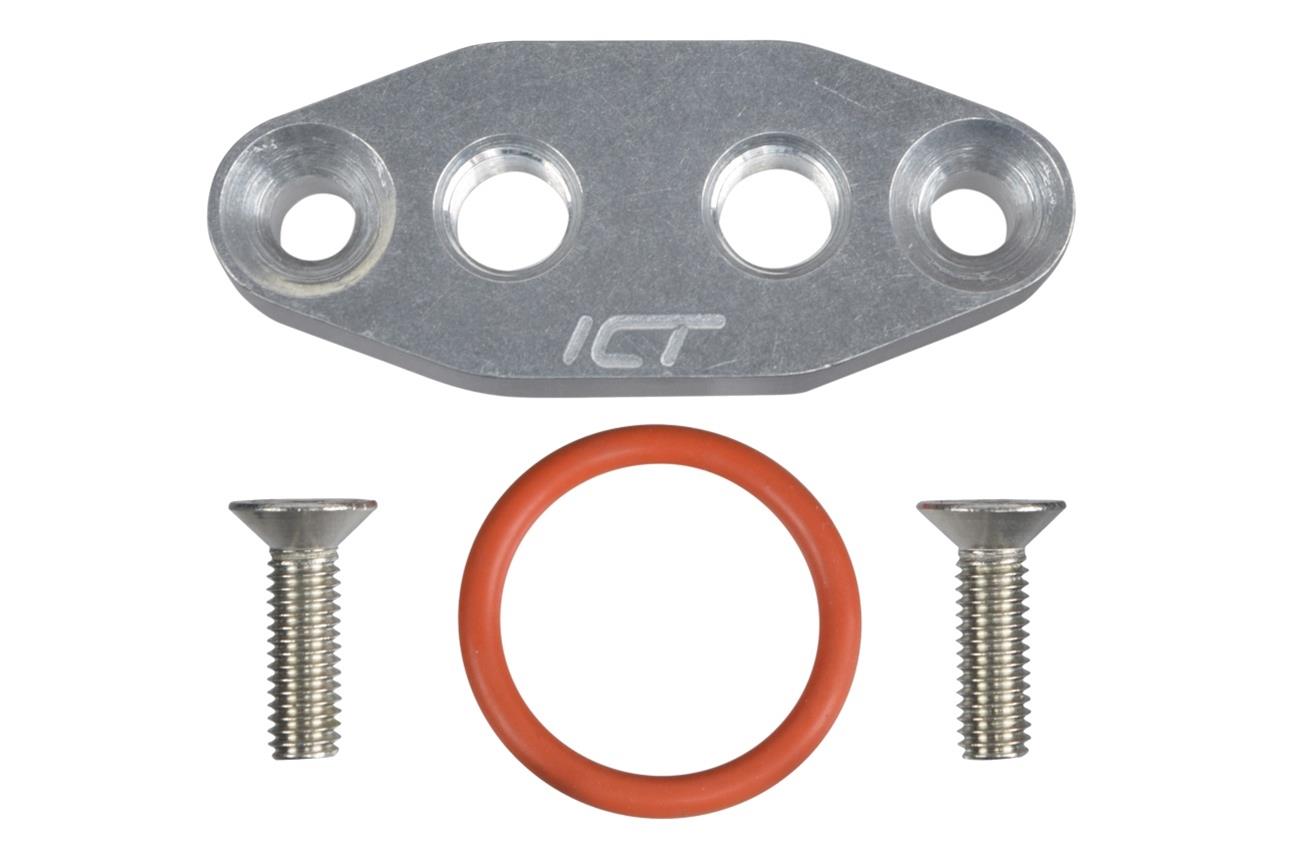 ICT Billet 551666 ICT Billet Turbocharger Oil Pan Adapter Flanges ...