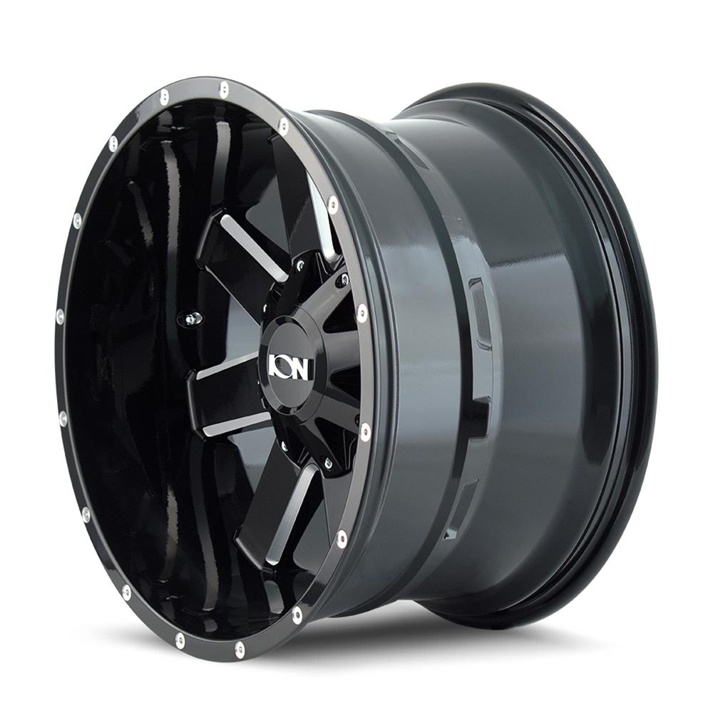 ION Alloy Wheels 141-2937M-3 ION Alloy Series 141 Gloss Black Milled ...