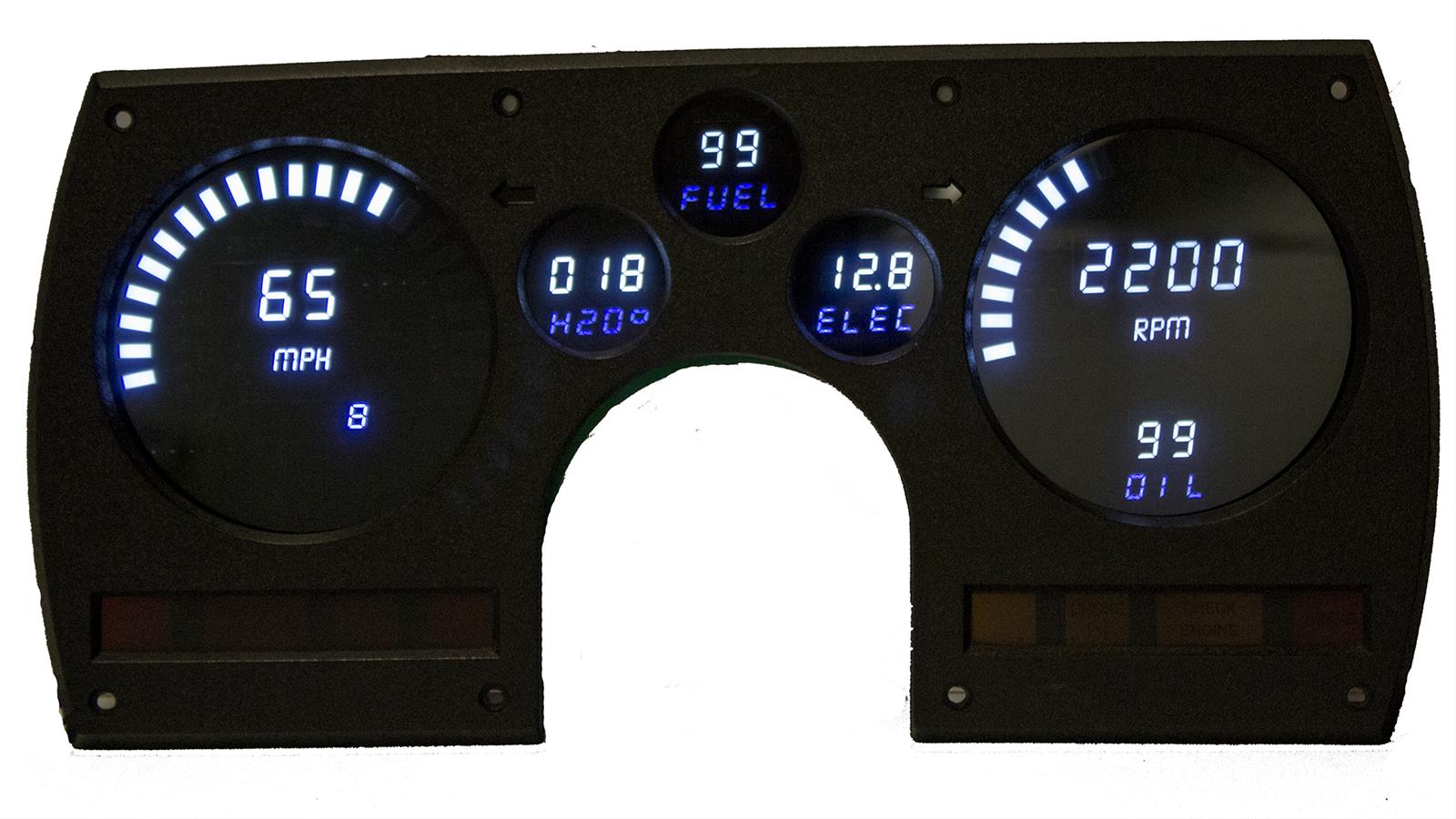 Intellitronix Corp DP4003W Intellitronix LED Digital Direct-Fit Gauge ...