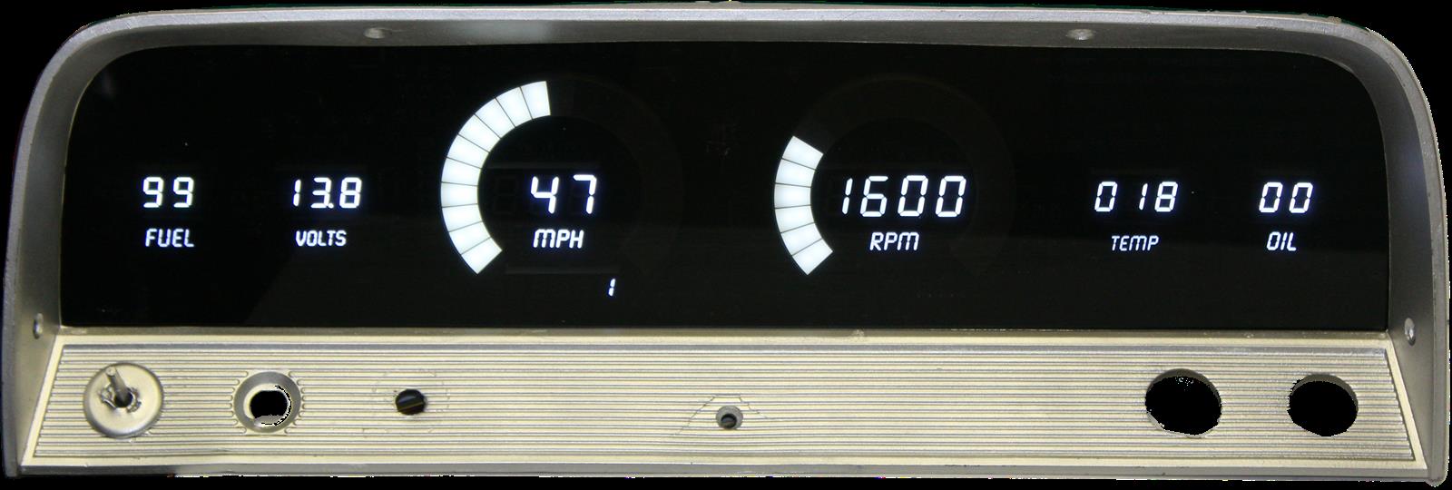 Intellitronix Corp DP6002W Intellitronix LED Digital Direct Fit Gauge ...