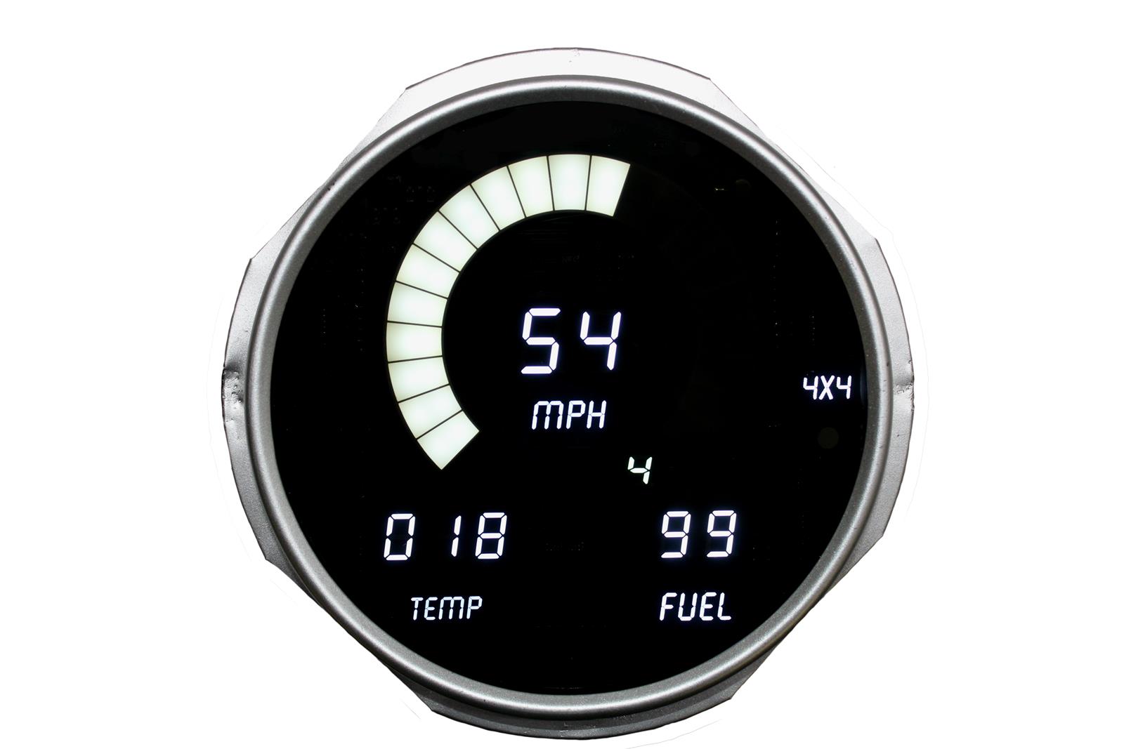 Intellitronix Corp DP6011W Intellitronix LED Digital Direct Fit Gauge ...