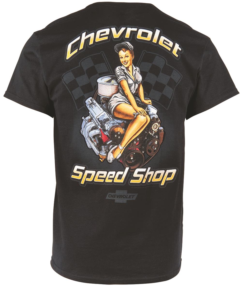 Summit Gifts CVSSPBADL3X Chevrolet Speed Shop T-Shirts | Summit Racing