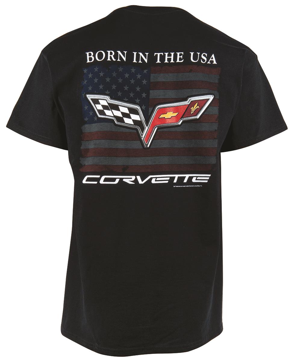 Born In The USA Corvette T-Shirt | Summit Racing