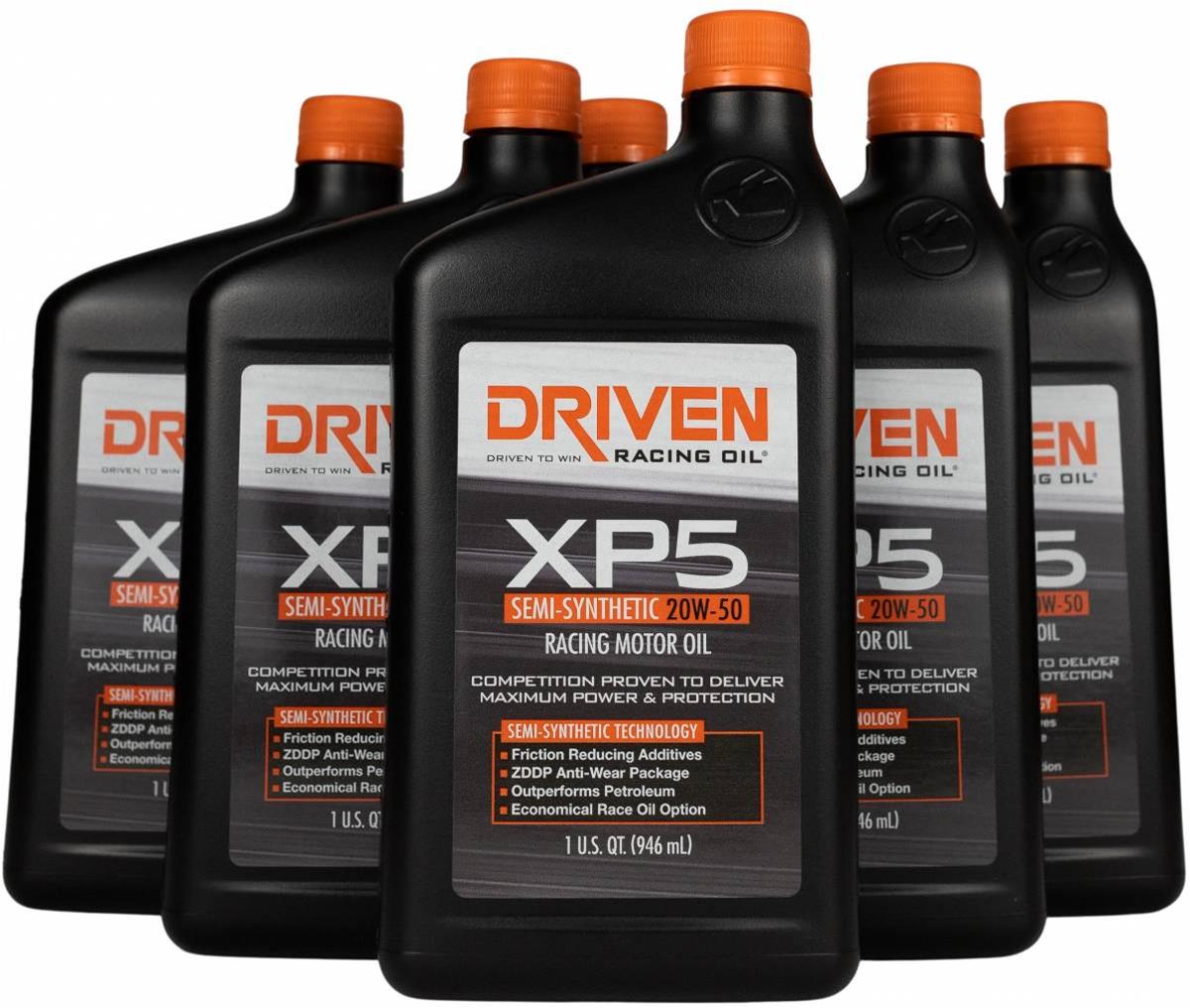 Driven Racing Oil 00906-6 Driven Racing Oil XP5 Semi-Synthetic Racing ...