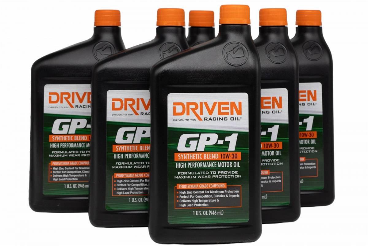 Driven Racing Oil 19306-6 Driven Racing Oil GP-1 Synthetic Blend High ...