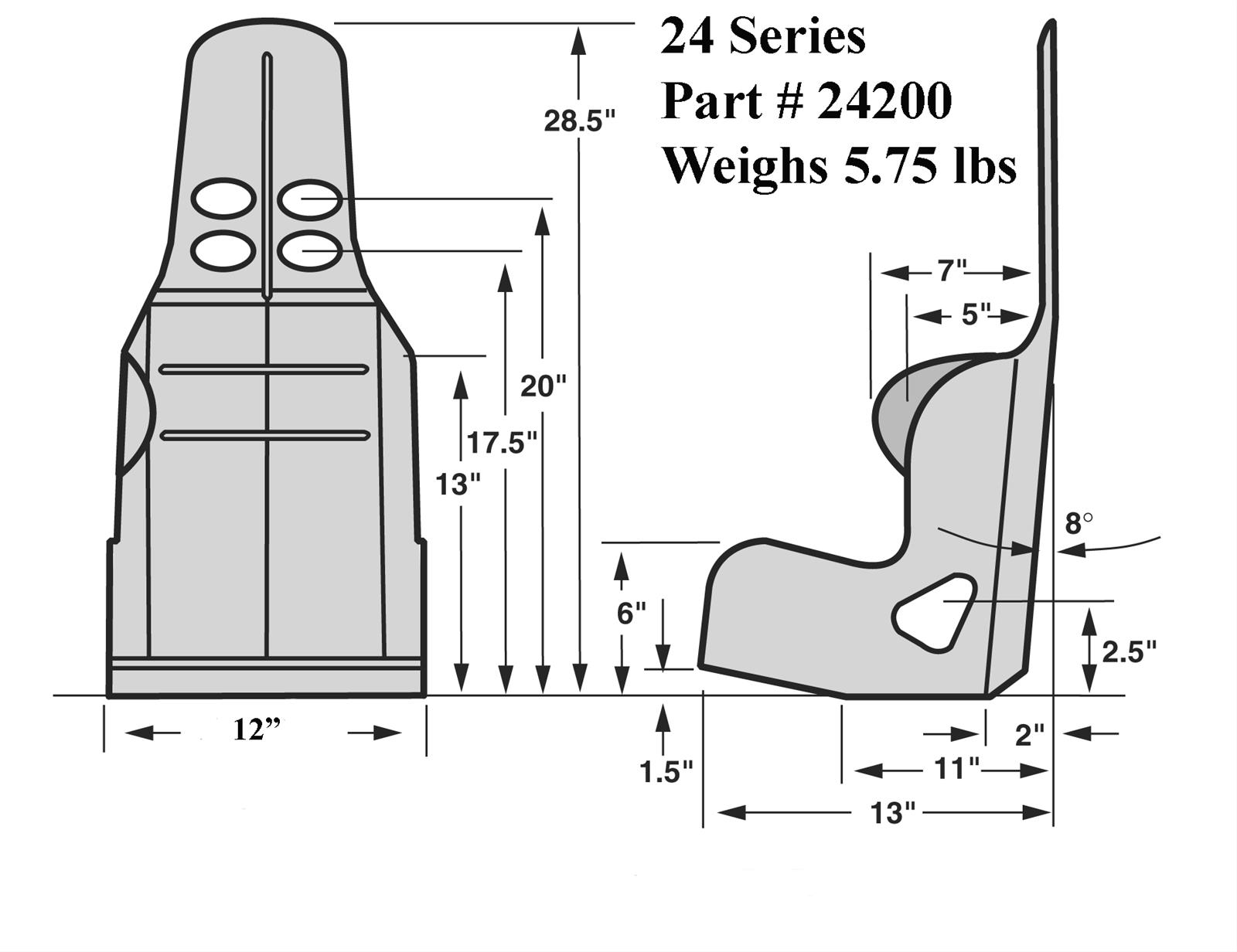 Kirkey Racing 24200 Kirkey 24 Series Aluminum Child Seats | Summit Racing