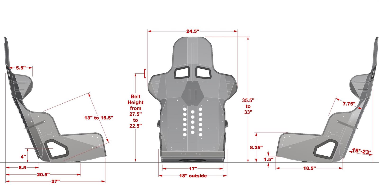 Kirkey Racing 65170KIT Kirkey 65 Series Seat and Cover Kits | Summit Racing