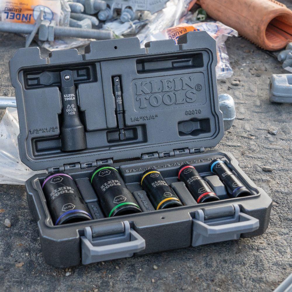 Klein Tools 66070 Klein Tools Flip Impact Socket Sets | Summit Racing