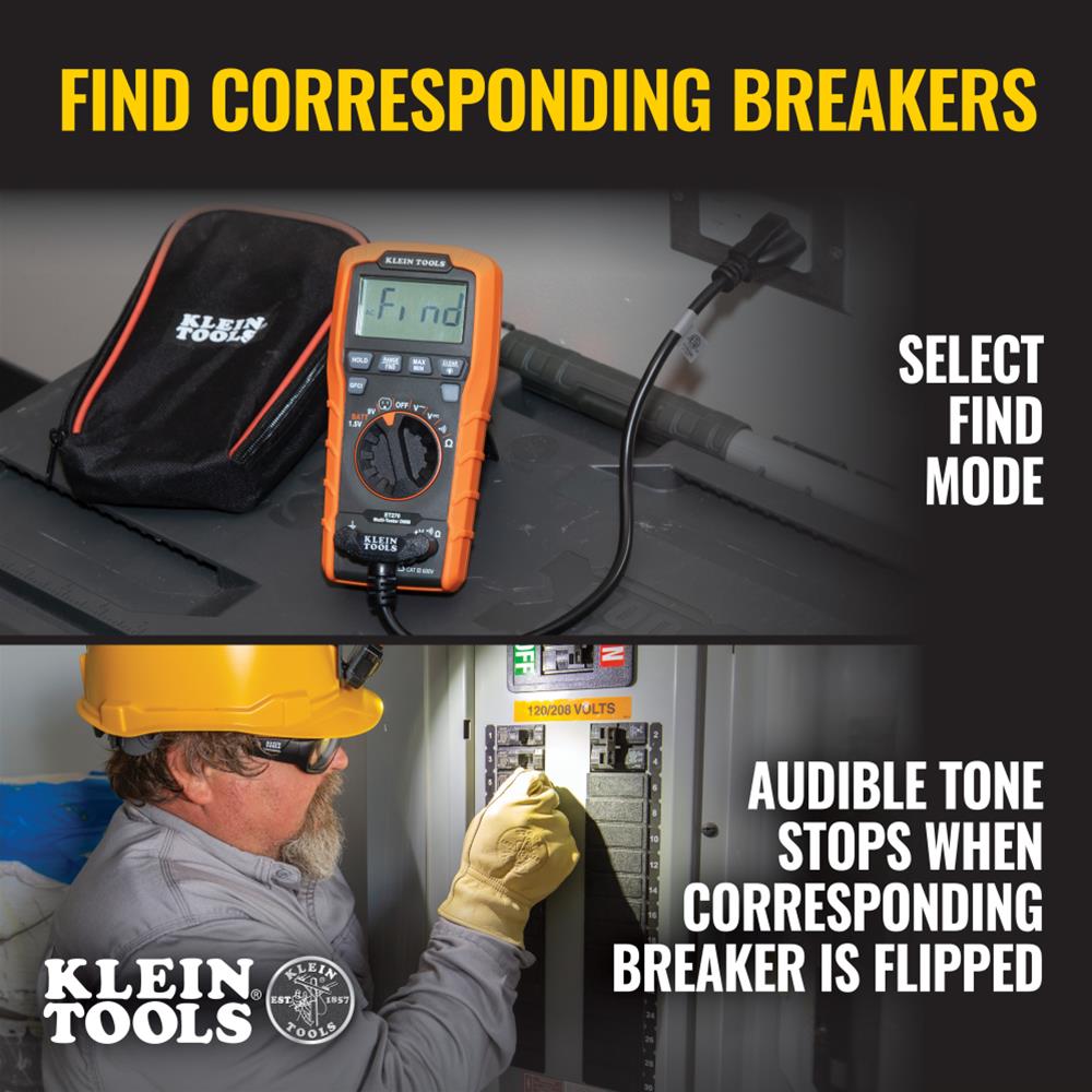 Klein Tools ET270 Klein Tools Digital Multi-Tester Multimeters (DMM ...