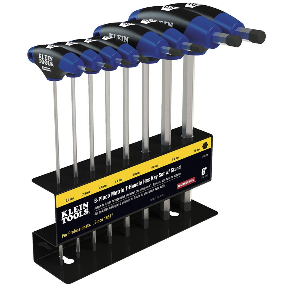 Klein Tools JTH68M Klein Tools Journeyman Metric T Handle Hex Keys Klein Tools JTH68M Klein Tools Journeyman Metric T Handle Hex Keys