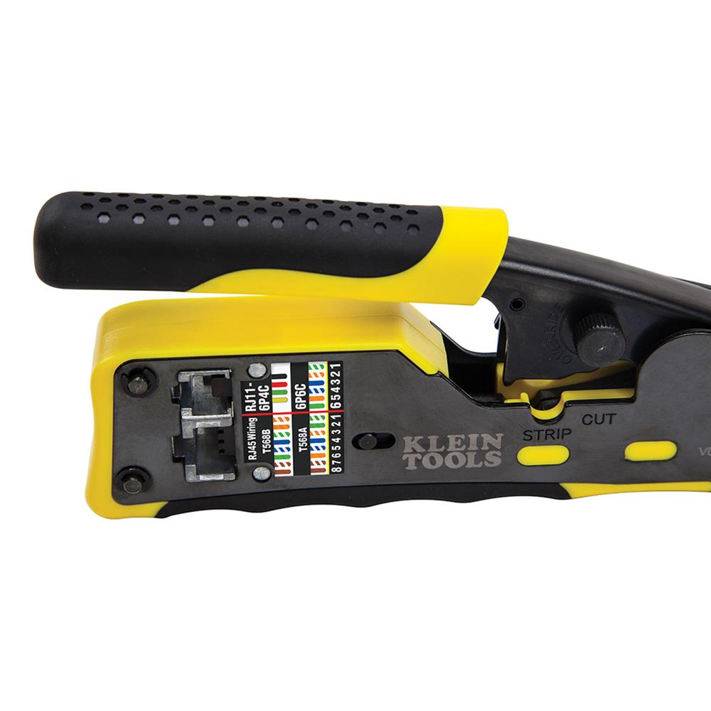 Klein Tools VDV226-110 Klein Tools Pass-Thru Ratcheting Crimper ...