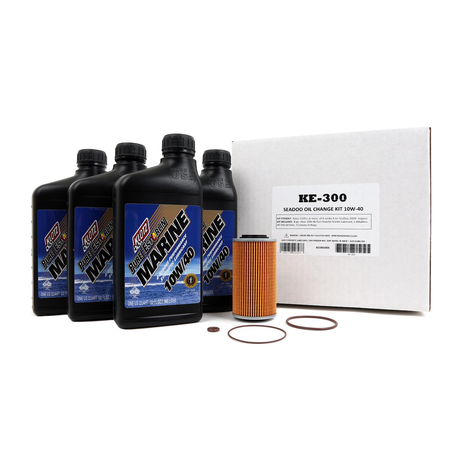 Klotz KE-300 Klotz Synthetic SeaDoo Oil Change kits | Summit Racing