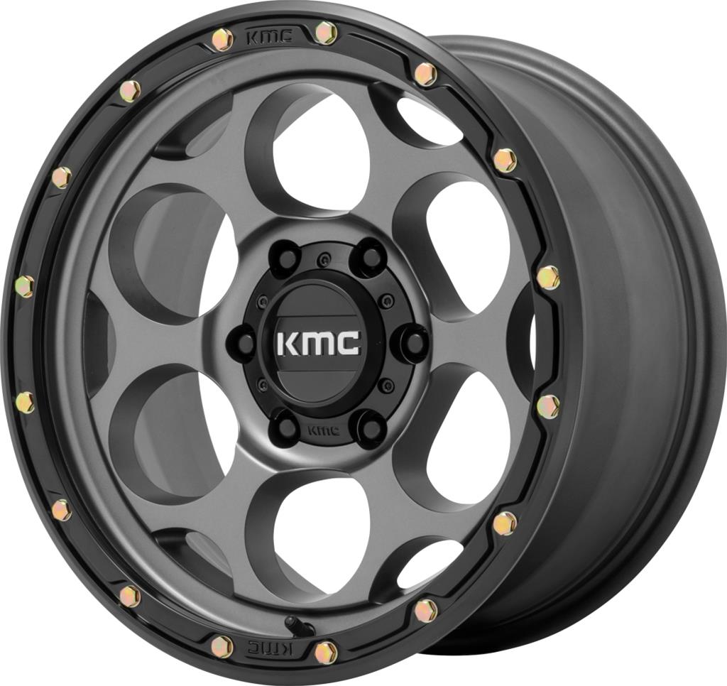 KMC KM54179050912N KMC KM541 Dirty Harry Gray Wheels with Black Lip ...