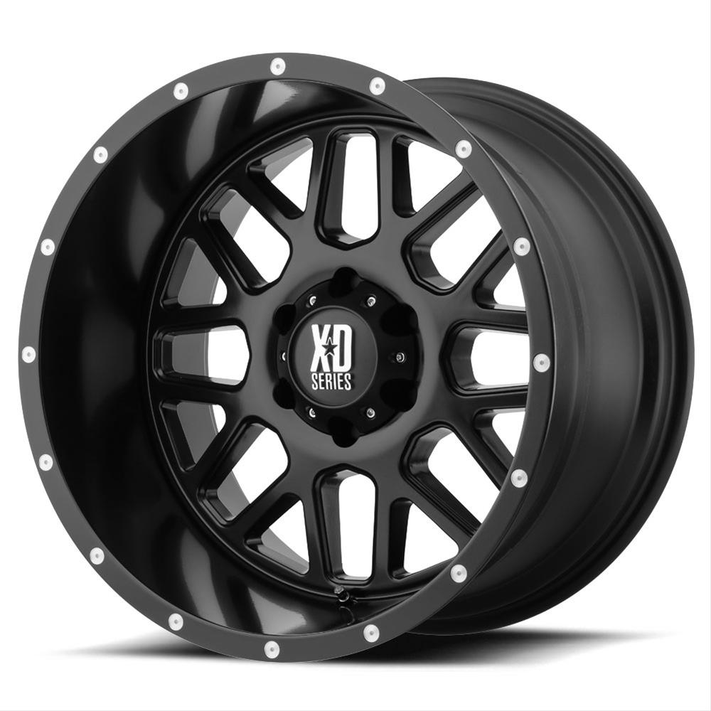 KMC XD82021058724NUS KMC XD820 Grenade Satin Black Wheels | Summit Racing