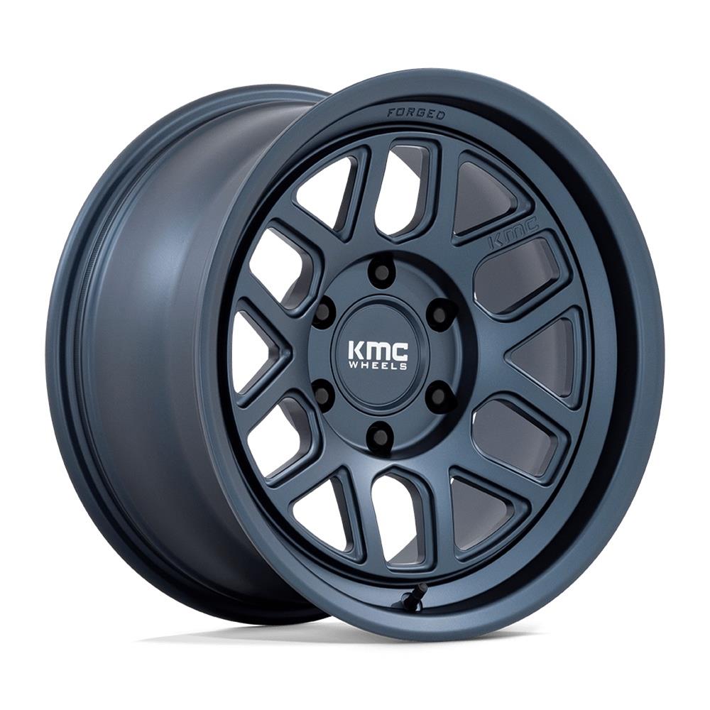 KMC KM446 Mesa Forged Monoblock Metallic Blue Wheels | Summit Racing