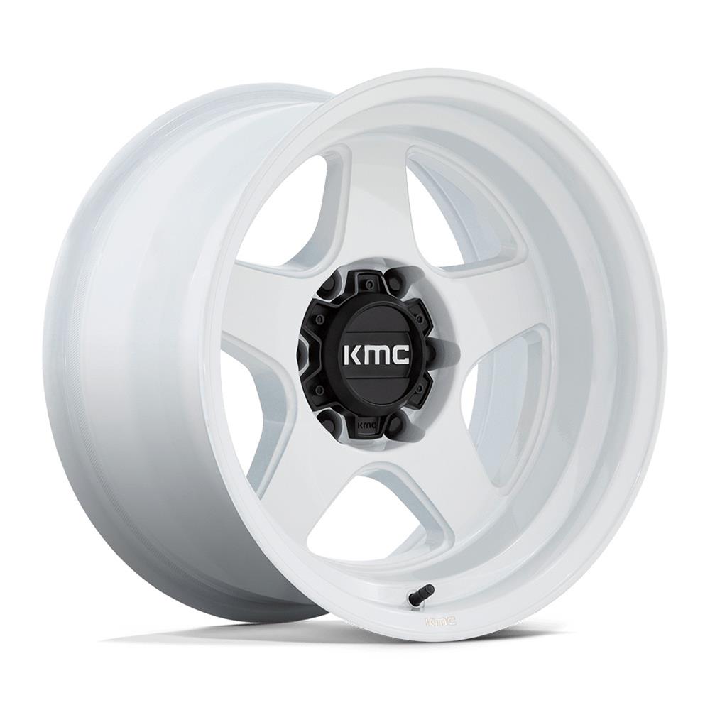 KMC KM728 Lobo Series Gloss White Wheels | Summit Racing