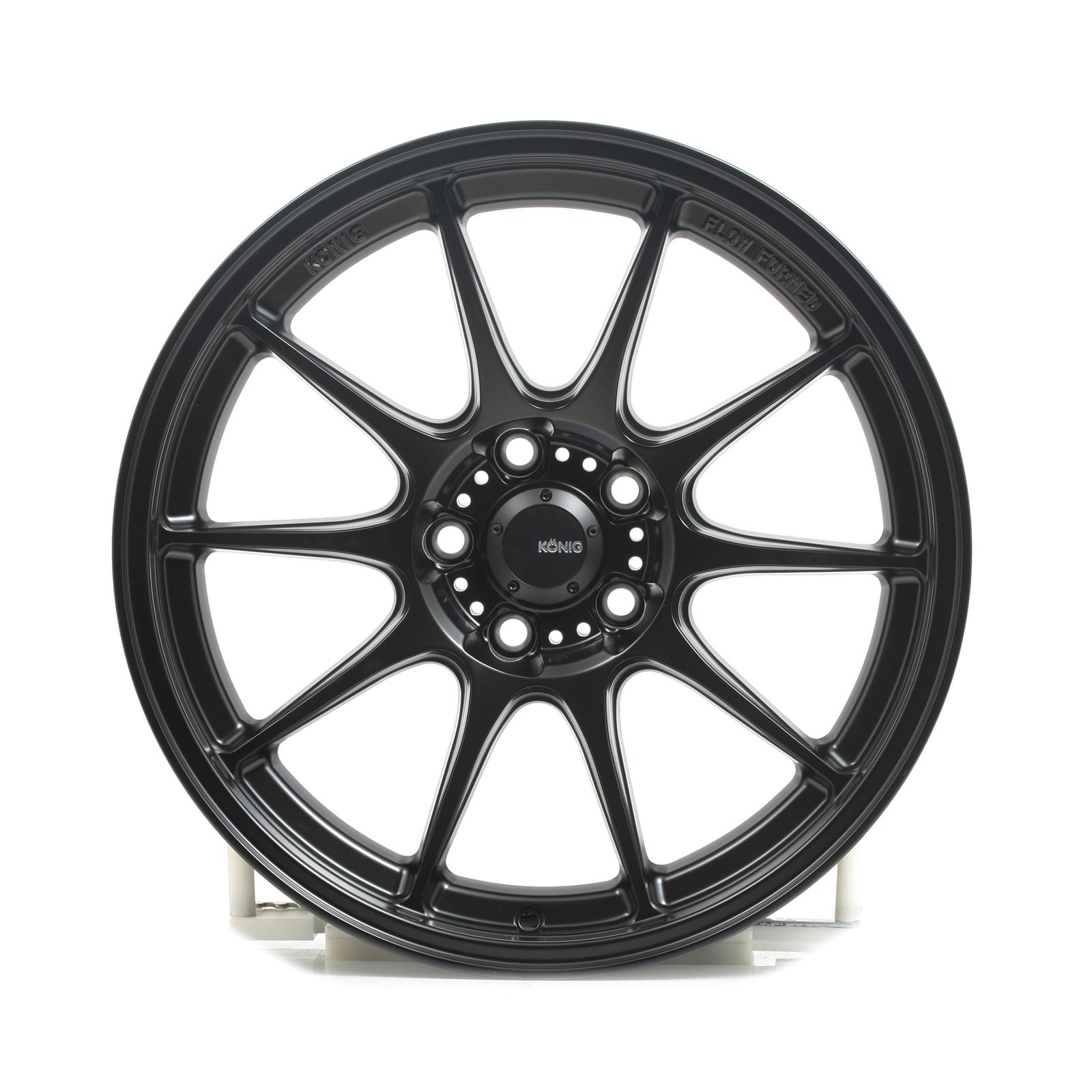 Konig Wheels DK08514185 Konig Dekagram Semi-Matte Black Wheels | Summit Racing