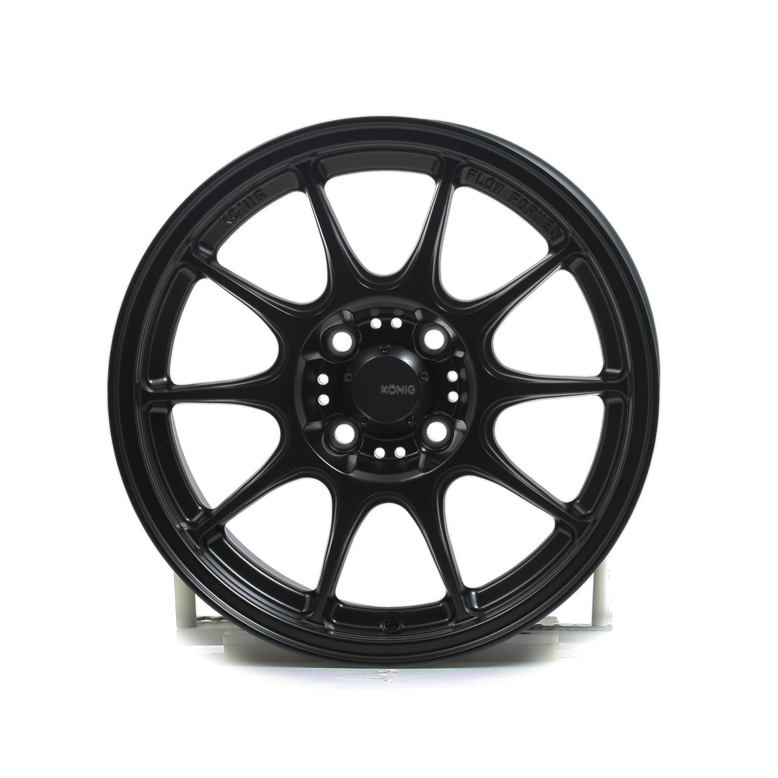 Konig Wheels DK85100255 Konig Dekagram Semi-Matte Black Wheels | Summit Racing