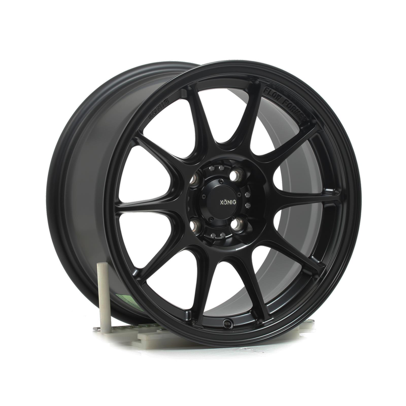 Konig Wheels DK85100255 Konig Dekagram Semi-Matte Black Wheels | Summit ...