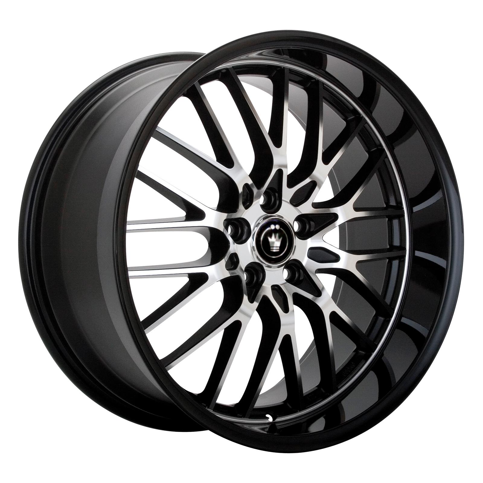 Konig Wheels LA88514355 Konig Lace Gloss Black Wheels with Mirror ...