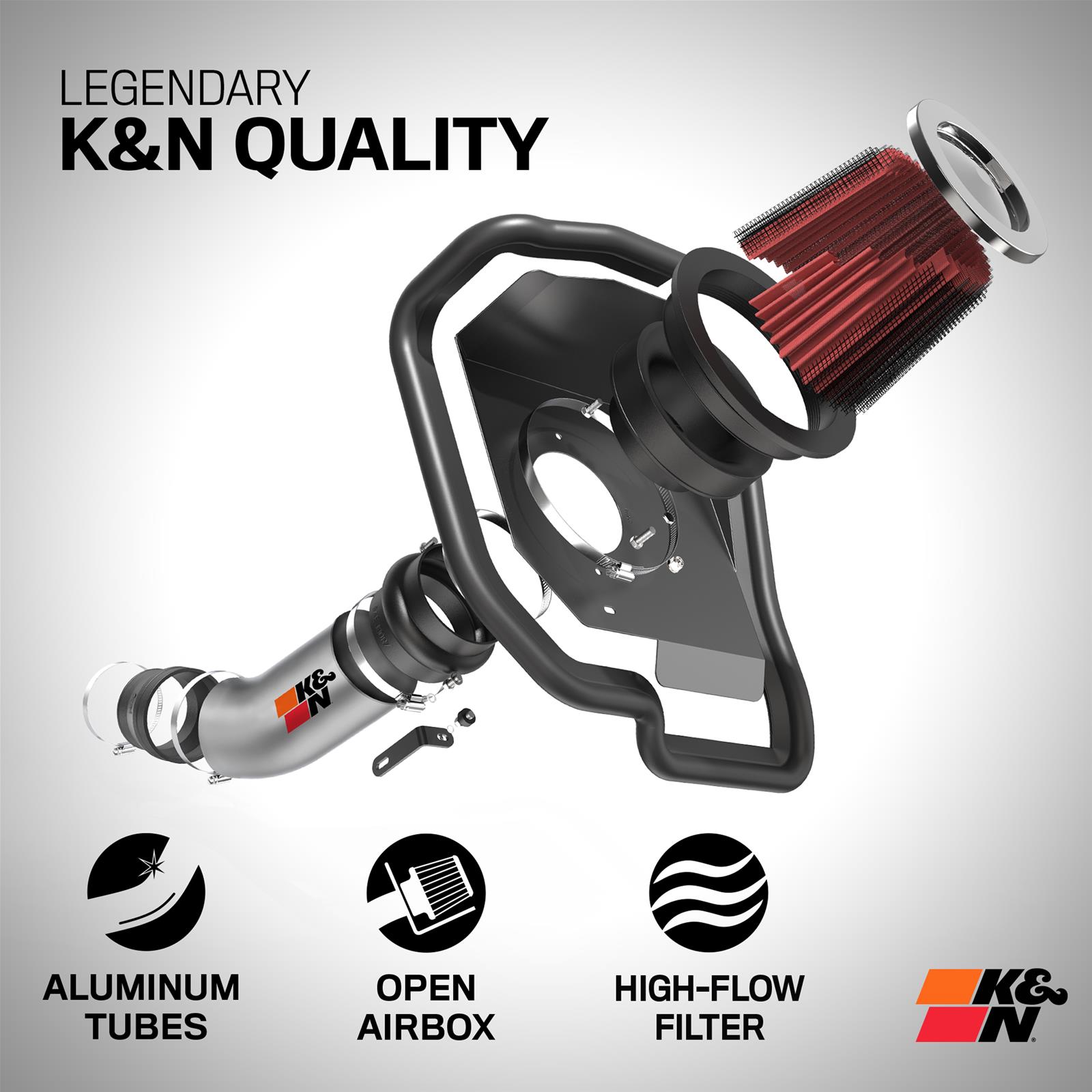 K&N 77-3104KP K&N 77 Series High-Flow Performance Cold Air Intake Kits ...