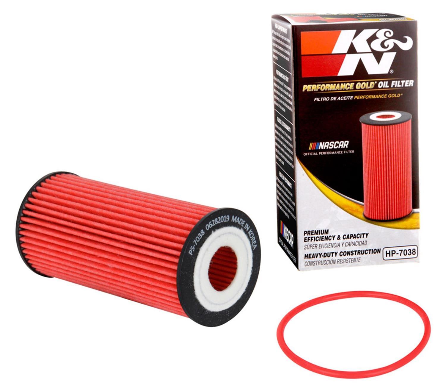 K&N HP-7038 K&N Performance Gold Oil Filters | Summit Racing