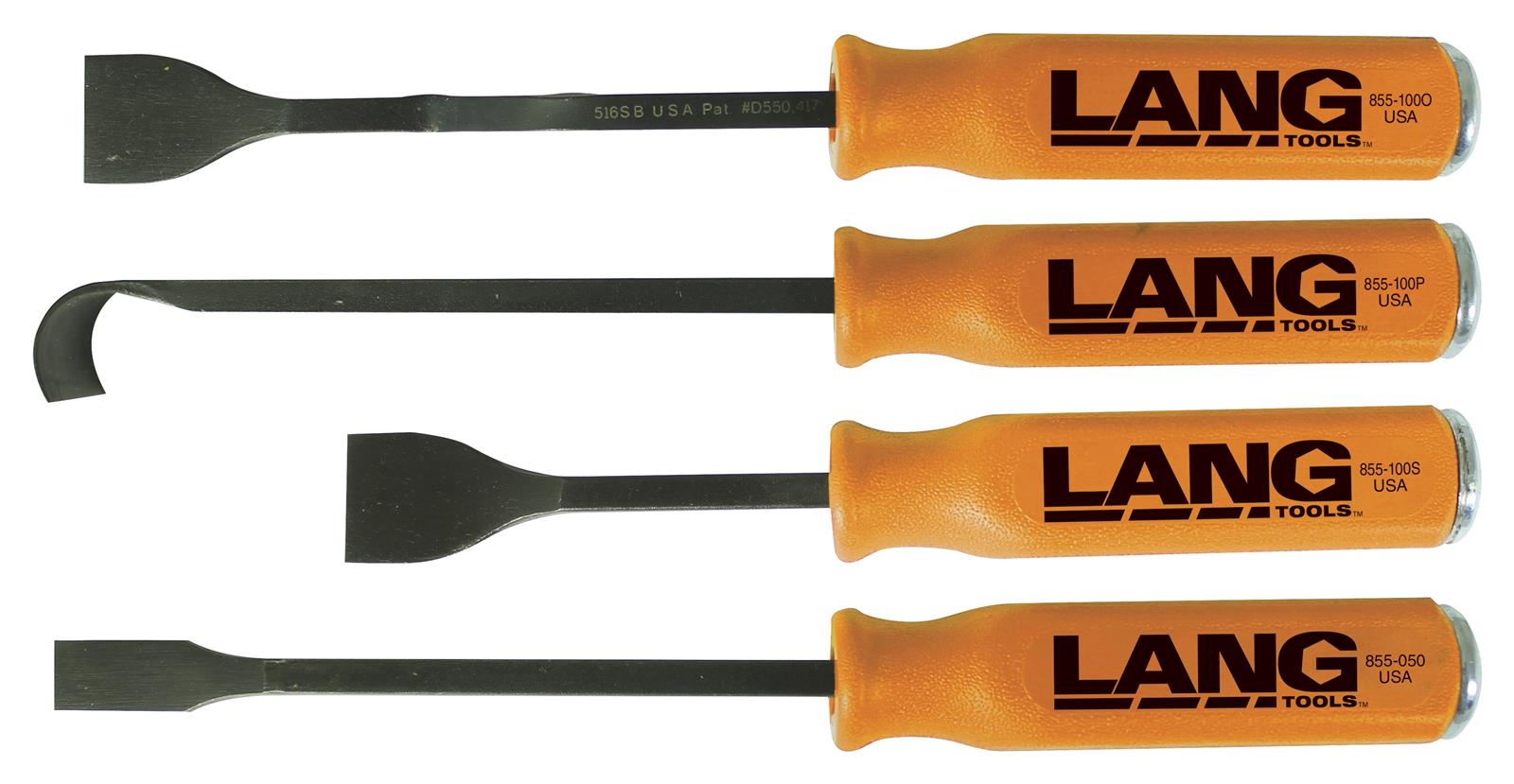 Lang Tools 855-4ST Lang Tools 4-Piece Gasket Scraper Sets | Summit Racing