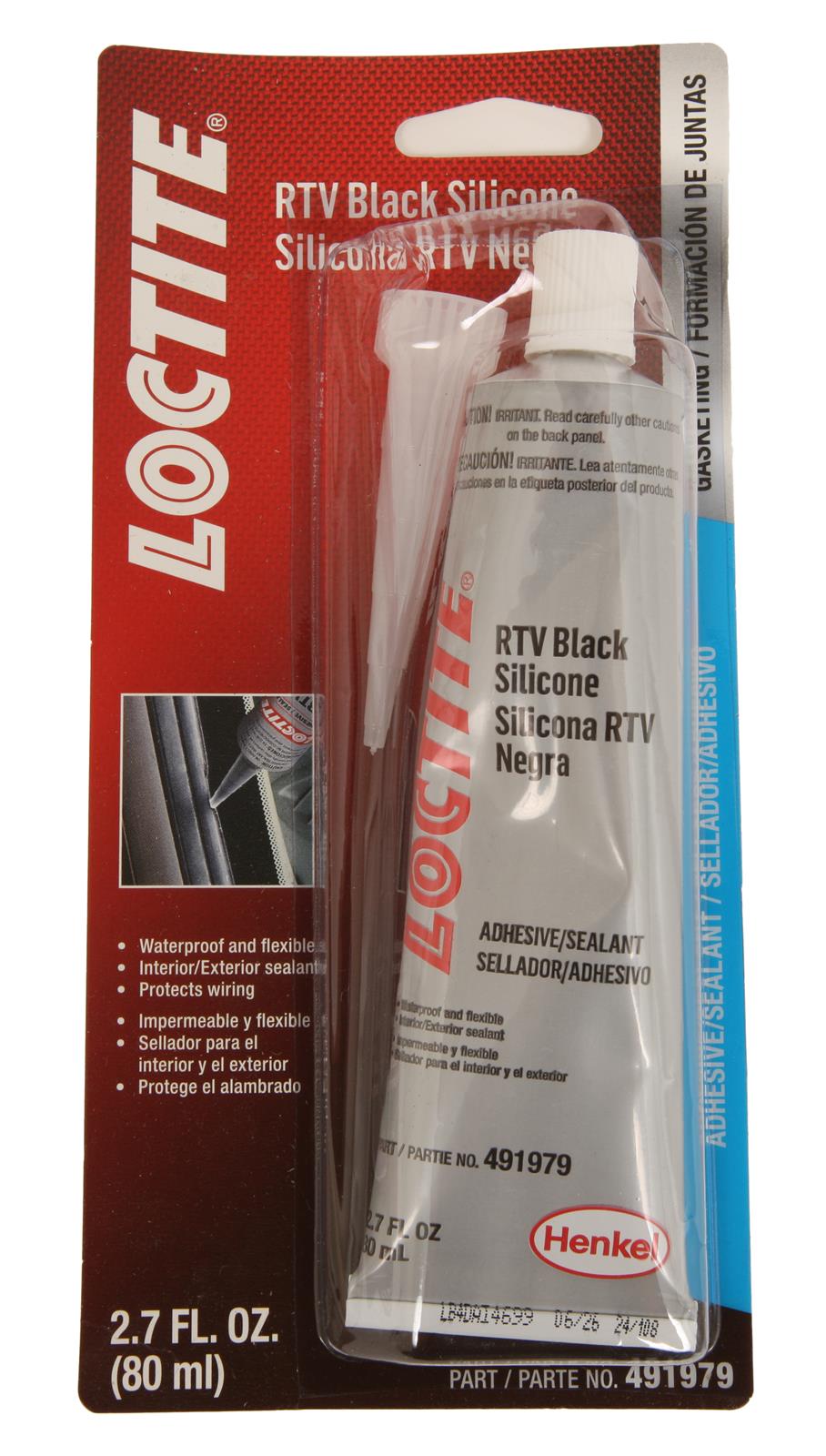 Loctite 491979 Loctite RTV Black Silicone Sealant | Summit Racing