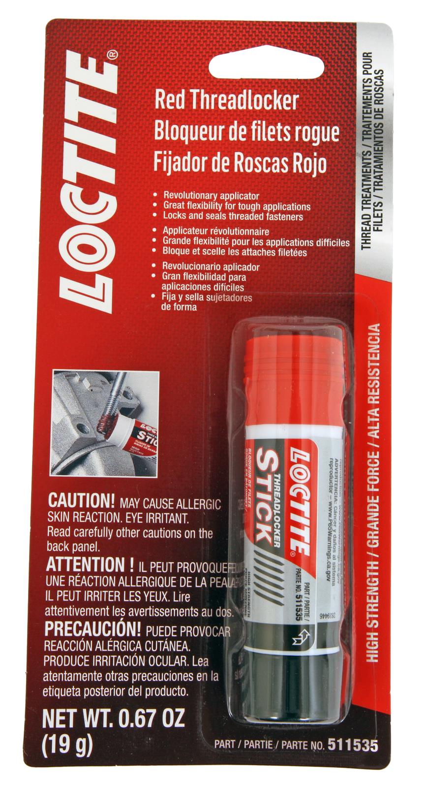 Loctite 511535 Loctite Red Threadlocker Sticks | Summit Racing