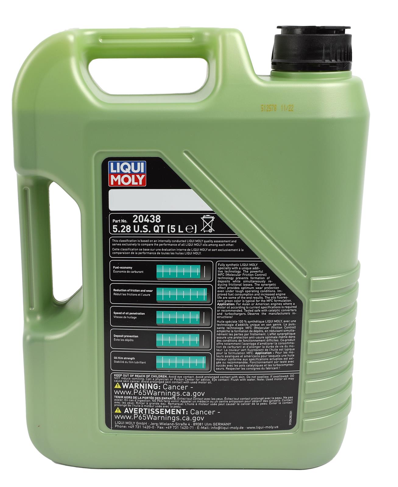 Liqui Moly 20438 Liqui Moly Molygen New Generation Motor Oil | Summit ...