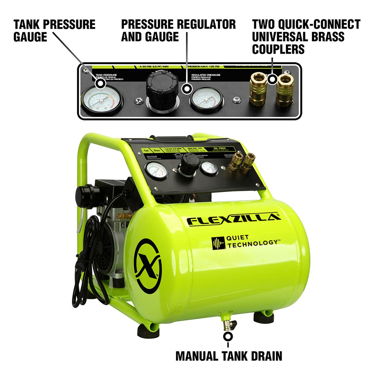 Flexzilla CF10050F Flexzilla Portable Air Compressors | Summit Racing