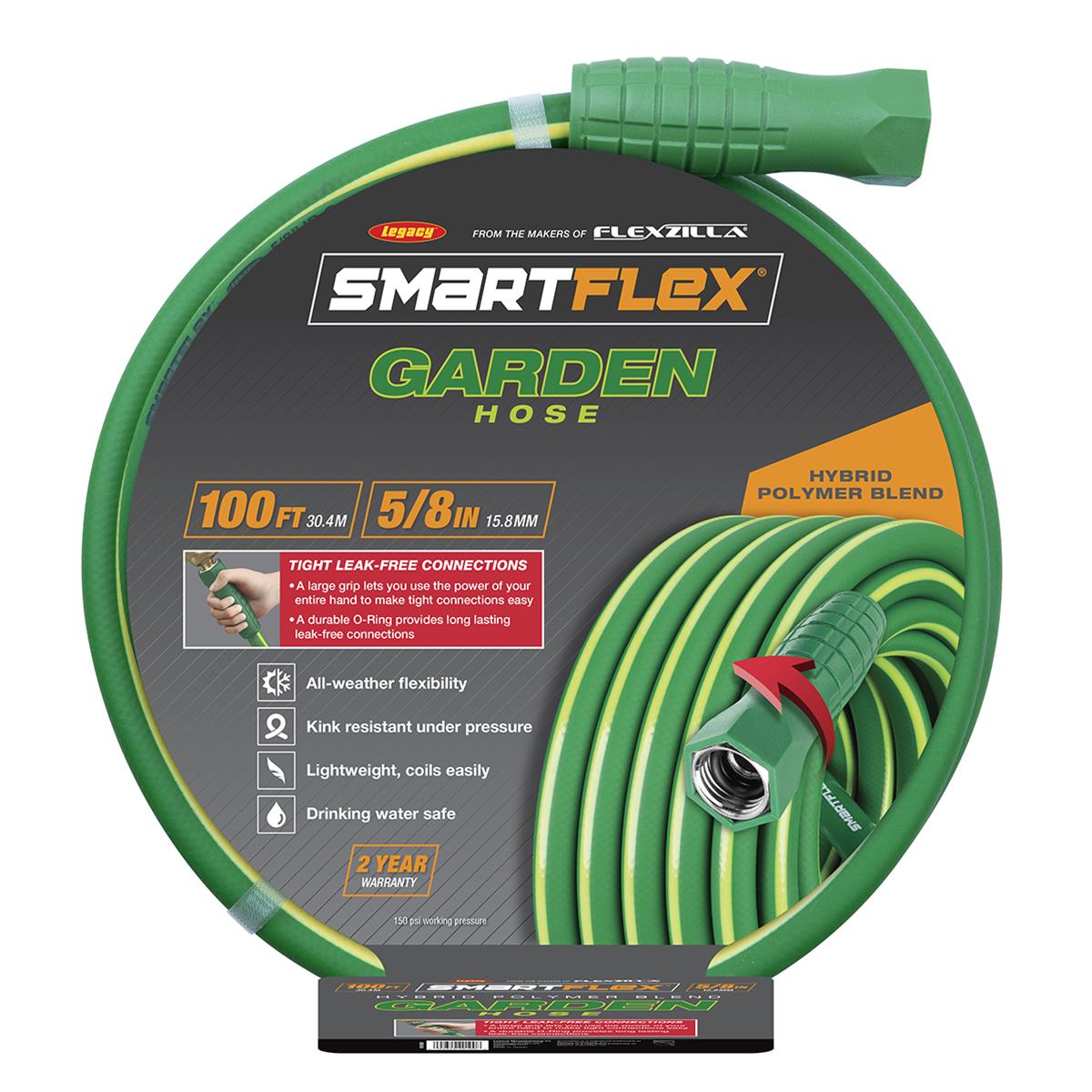 Legacy Manufacturing HSFG5100GR Flexzilla SmartFlex Garden Hoses ...