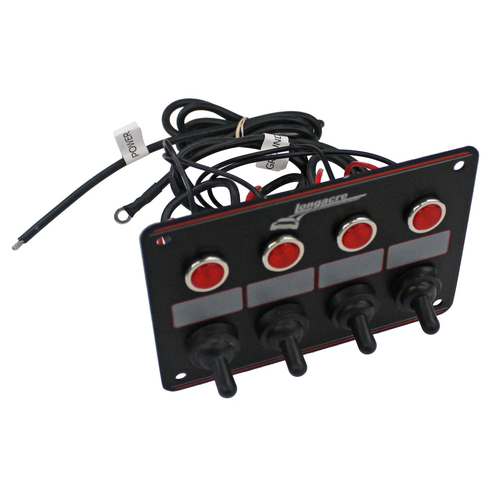 Longacre Racing Products 52-44865 Longacre Switch Panels | Summit Racing