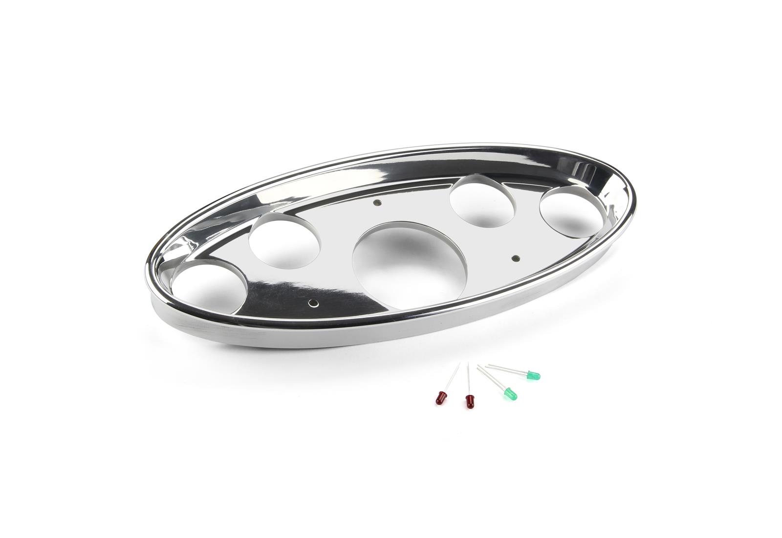 Lokar BDI-9102 Lokar Billet Aluminum Oval Gauge Panel Dash Inserts ...